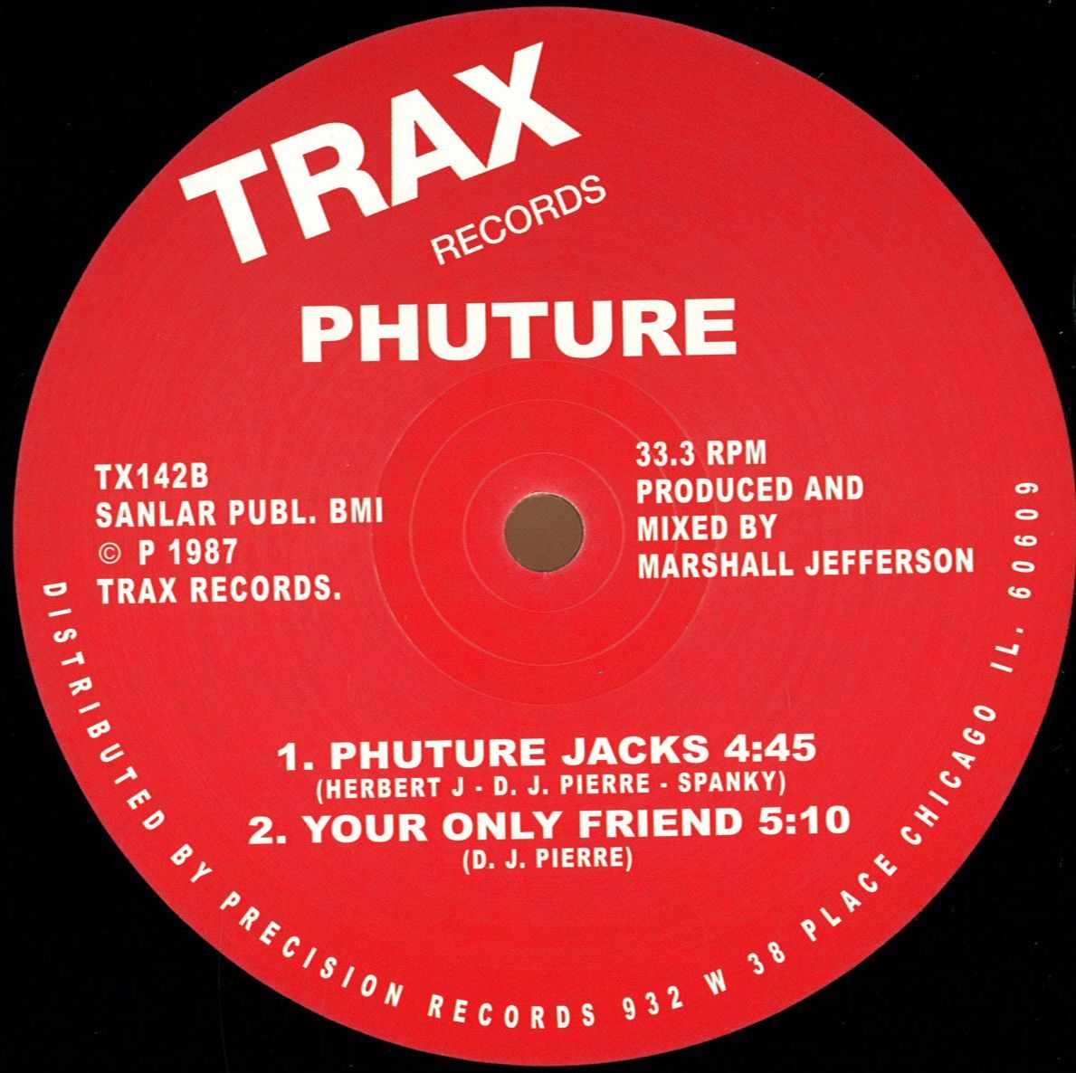 Phuture Acid Tracks Trax Records vinyl record