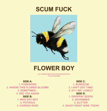 Tyler The Creator Scum Fuck Flower Boy AAA Recordings vinyl record