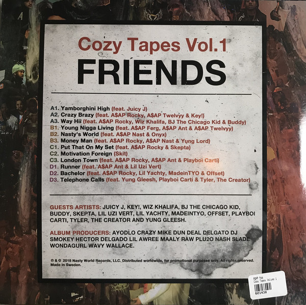 ASAP Mob Cozy Tapes Vol. 1: Friends asapcozy1 vinyl record