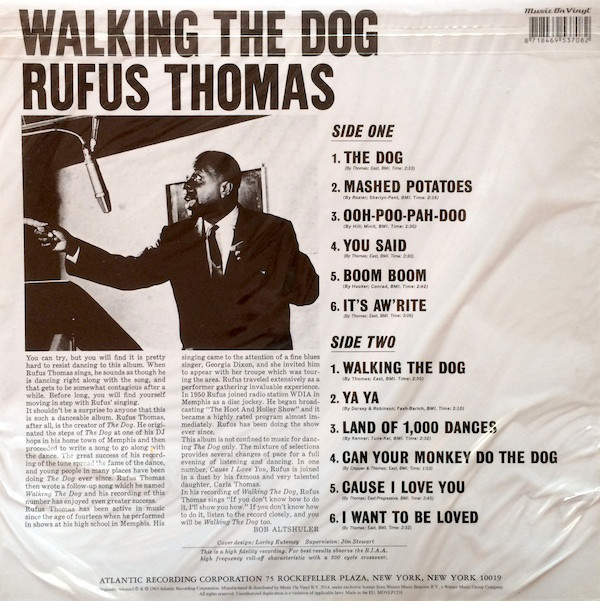 Thomas, Rufus Walking The Dog Stax vinyl record